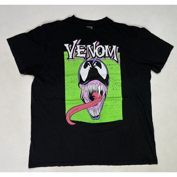 Marvel | Tops | Marvel Venom Graphic Tshirt Women Large Black ...